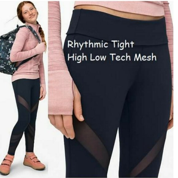 Ivivva | Bottoms | Ivivva Rhythmic Tight Mesh Stripe Black | Poshmark